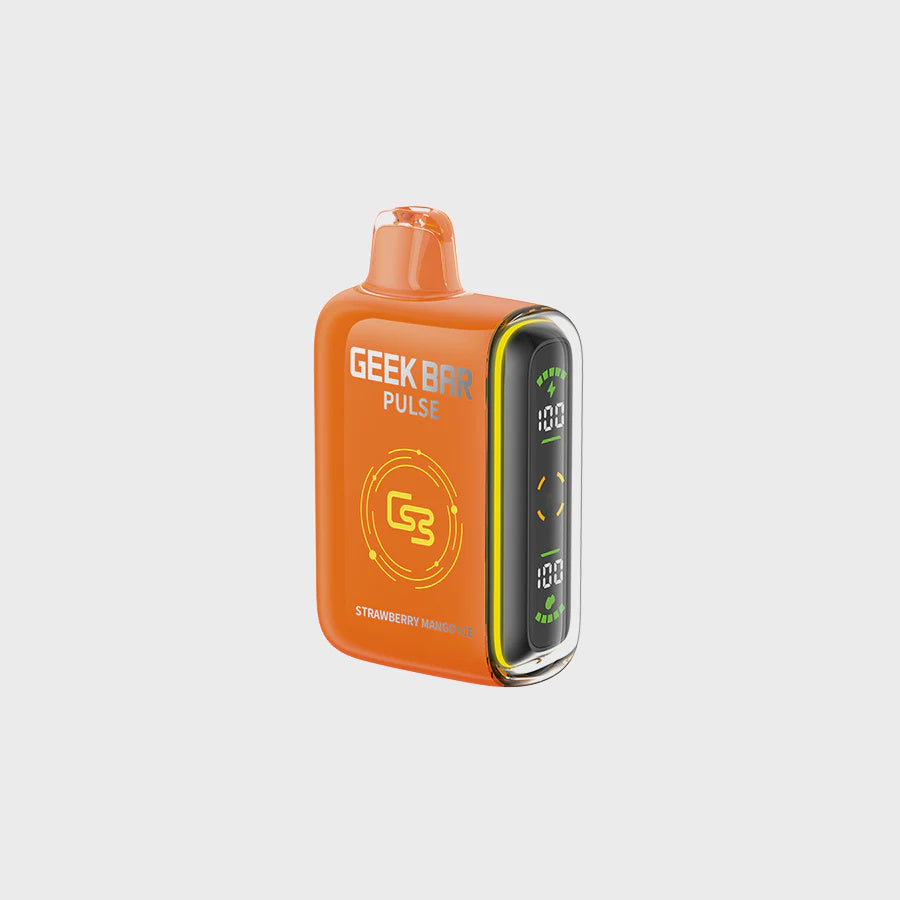 Geek Bar Pulse Disposable 16 mL Strawberry Mango Ice Ice 9000 Puffs 20 ...